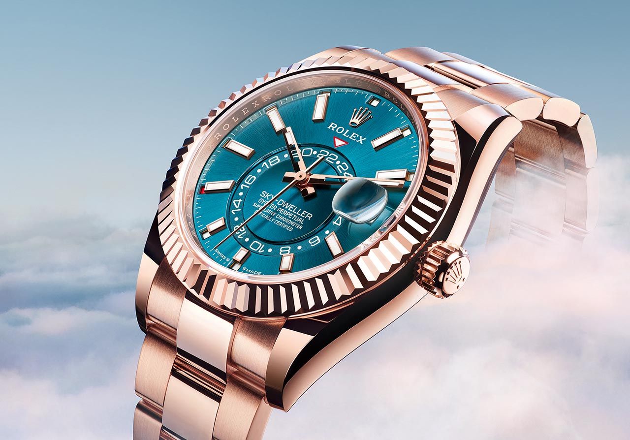 Discover the New Rolex Rose Gold Sky-Dweller with Blue Dial: The Epito ...