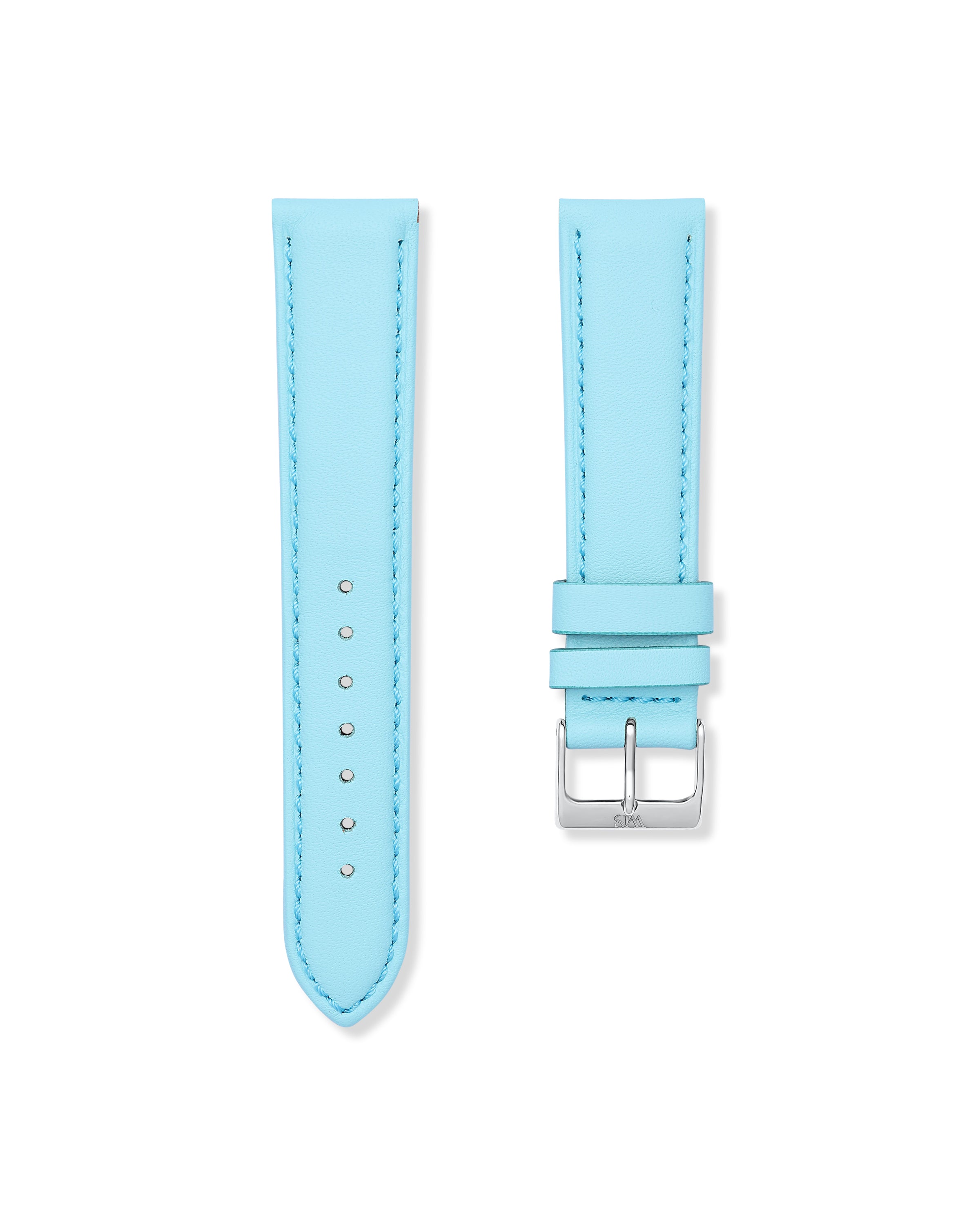 Sky Blue Calf Leather Watch Strap For Seiko Marinemaster – WIS STRAPS