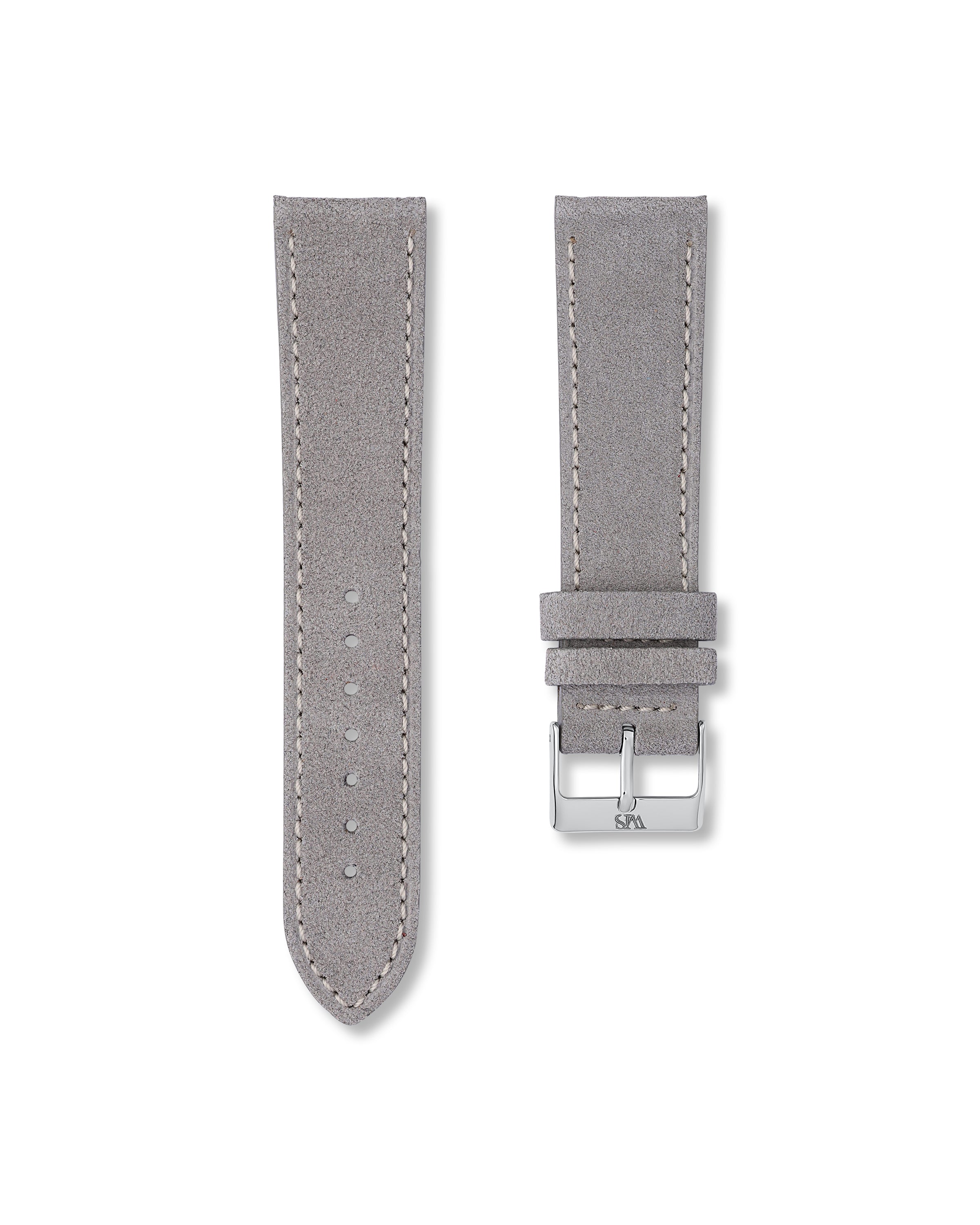 Slate Grey Suede Leather Watch Strap For TAG Heuer Monaco – WIS STRAPS