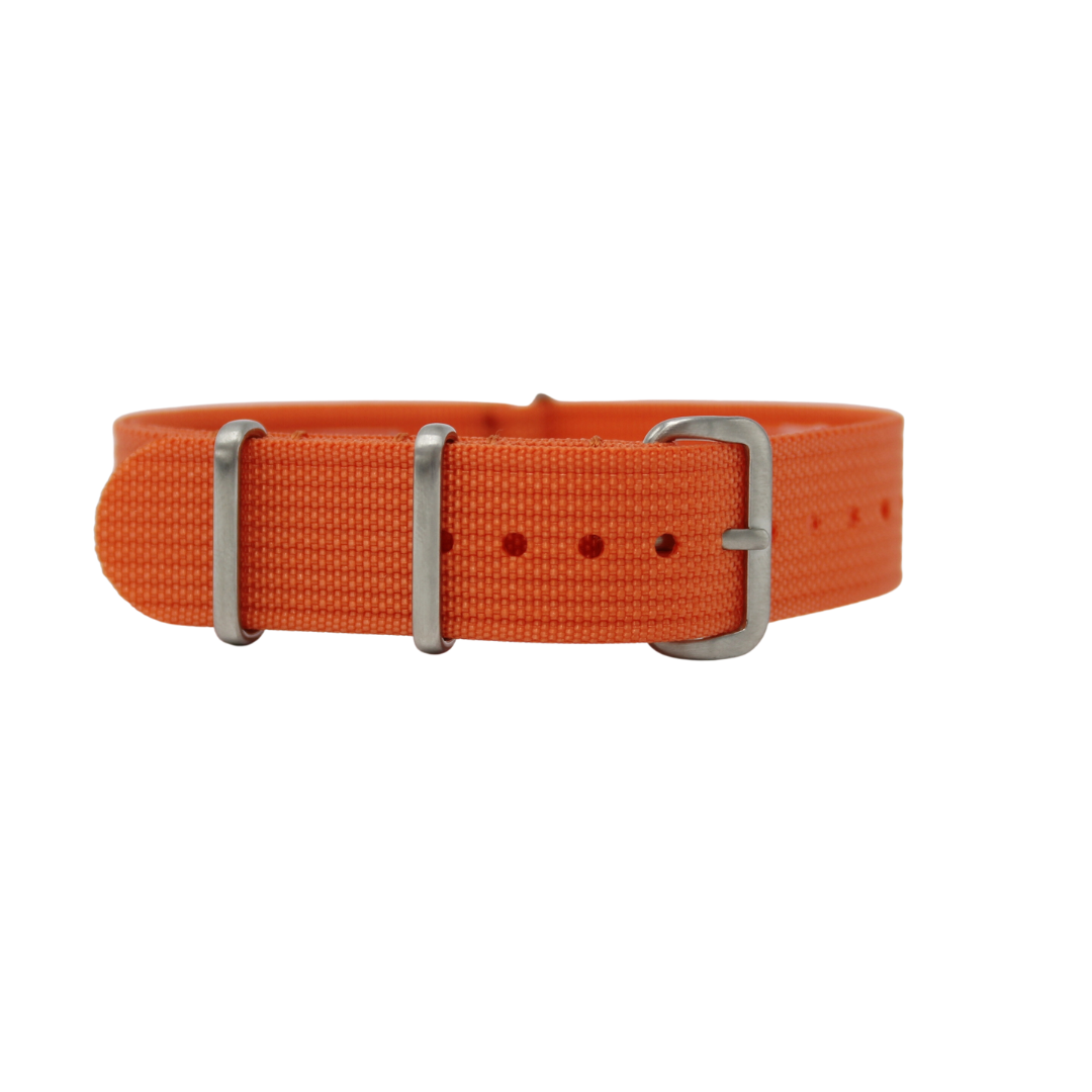 Tangerine Orange - Nato Watch Strap For Rolex Oyster Perpetual – WISSTRAPS