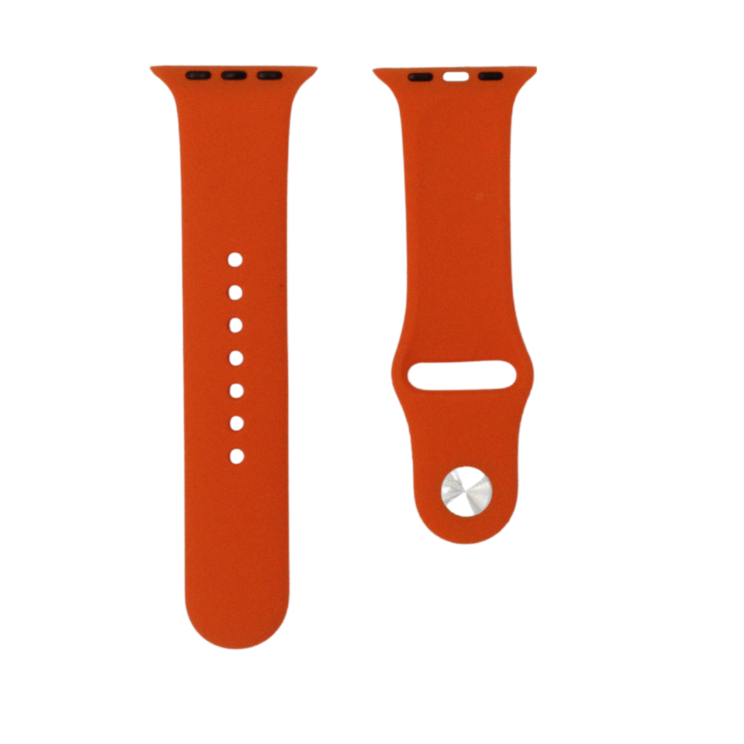 Orange - Rubber Watch Strap For Apple Watch – WIS STRAPS